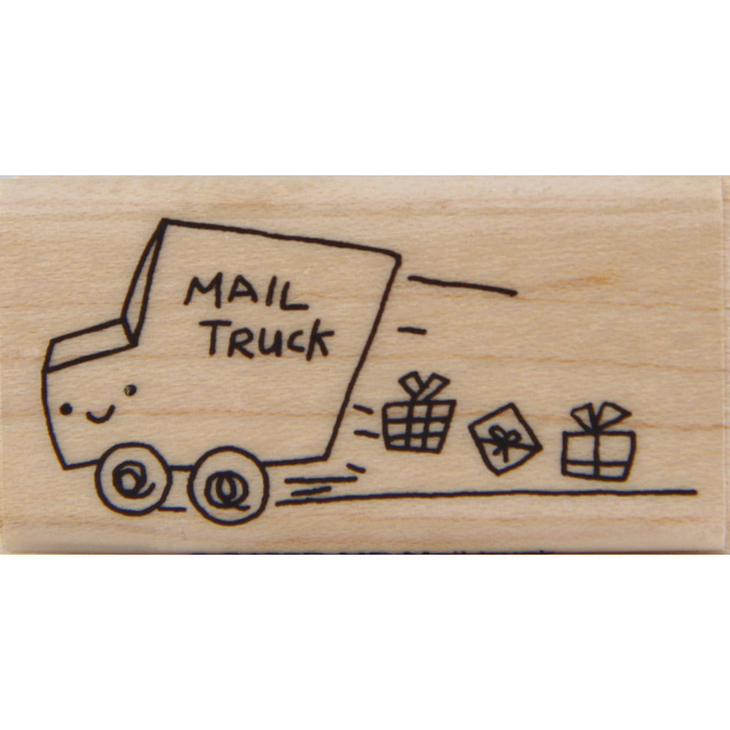 wood stamp - mb mail truck – amusestudio.com