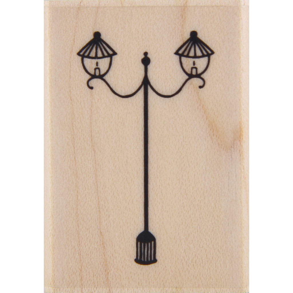 wood stamp - french lampost – amusestudio.com
