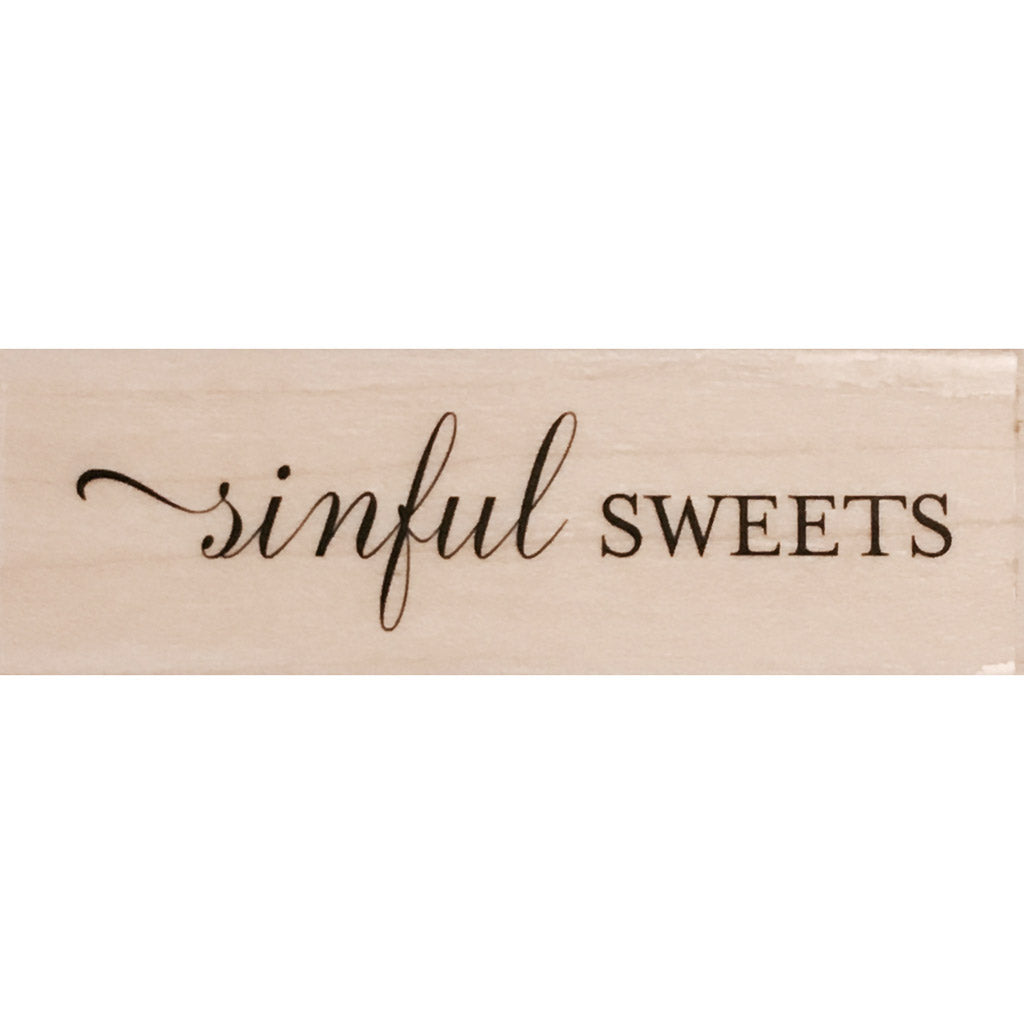 wood stamp - sinful sweets – amusestudio.com