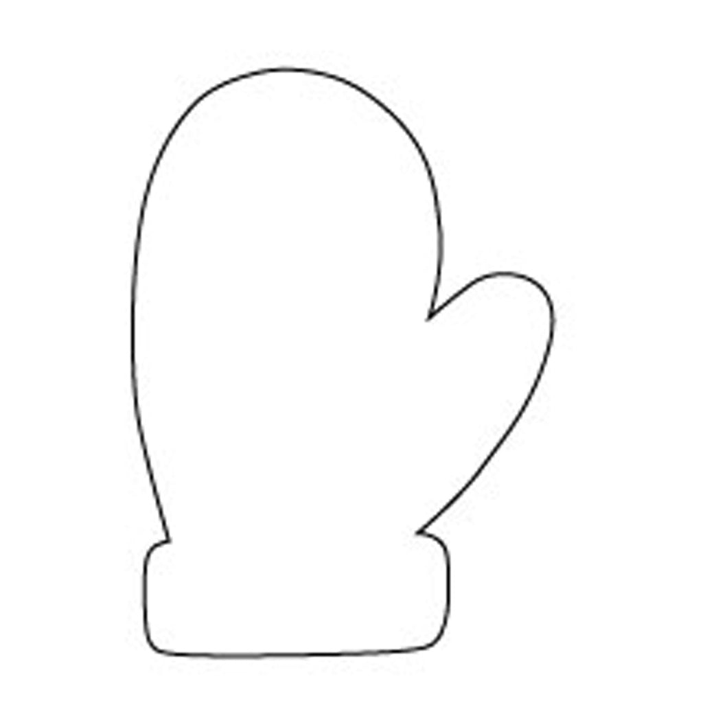 Mitten Clip Art Black And White