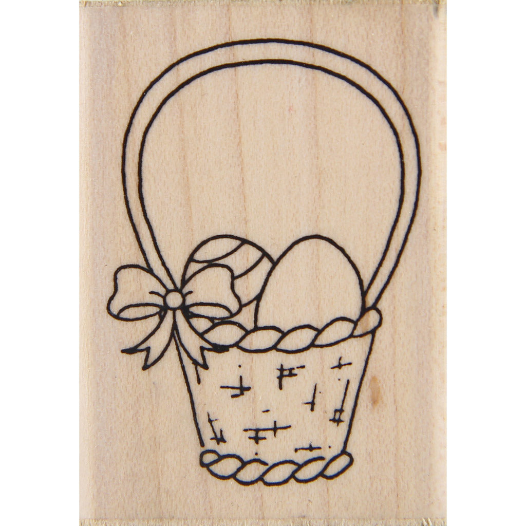 wood stamp - spring basket – amusestudio.com