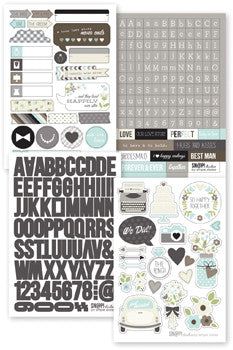 snap cardstock sticker sheets - wedding – amusestudio.com